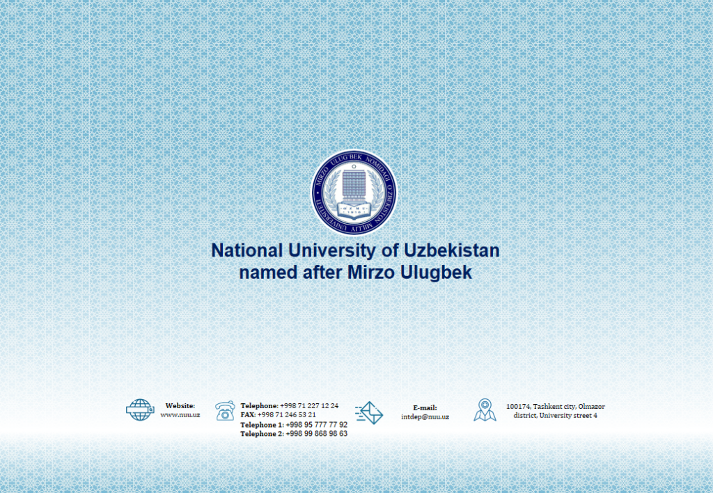 National University of Uzbekistan named after Mirzo Ulugbek